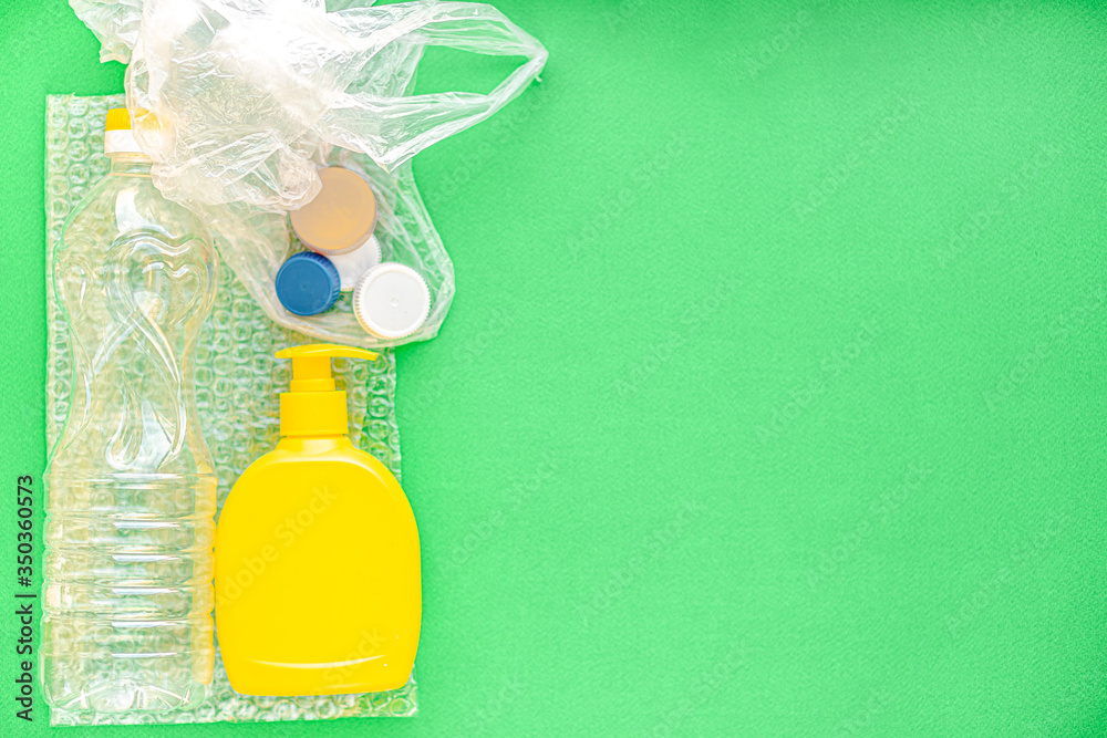 garbage, ecology, garbage sorting concept - layout of waste sorting ...