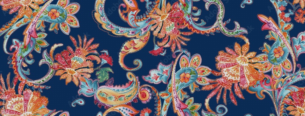 Classic paisley and fine lace pattern, Persian pattern，suitable for ...