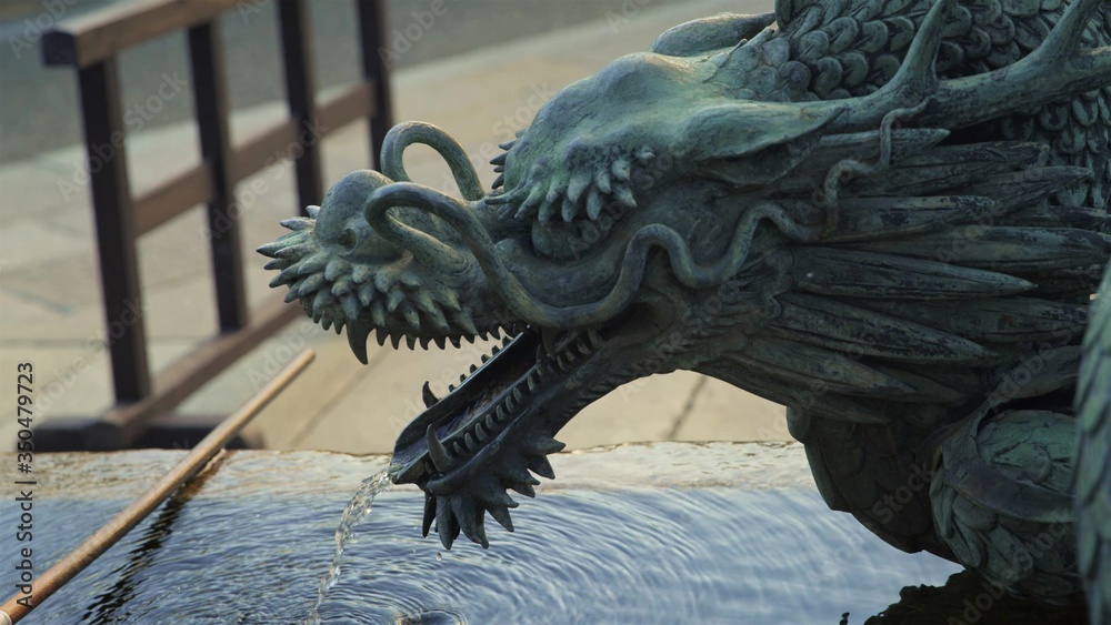 Chozuya or temizuya is a Shinto water ablution pavilion for a ...