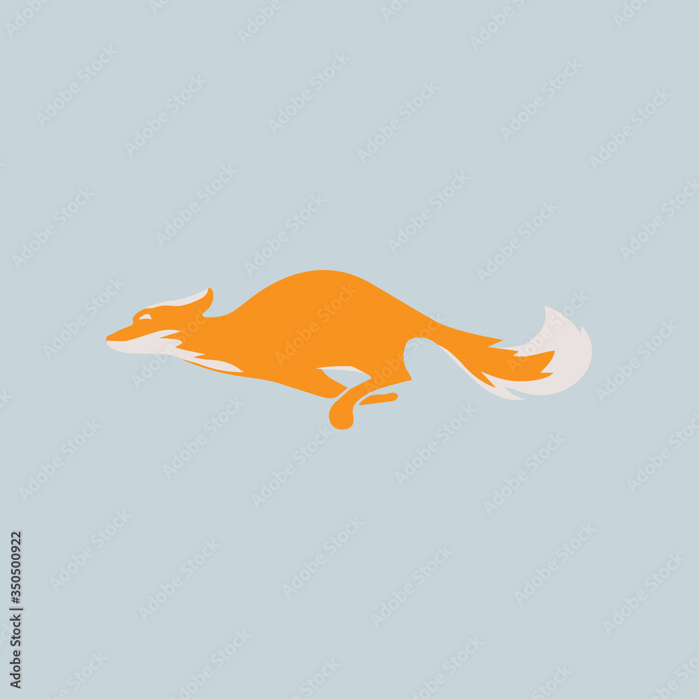 Vector image of a fox design Wild Animals Stock Vector | Adobe Stock