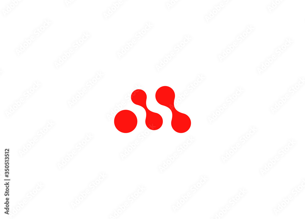 Stylized motorbike logo. Racing bike logotype. Nanotechnology icon ...