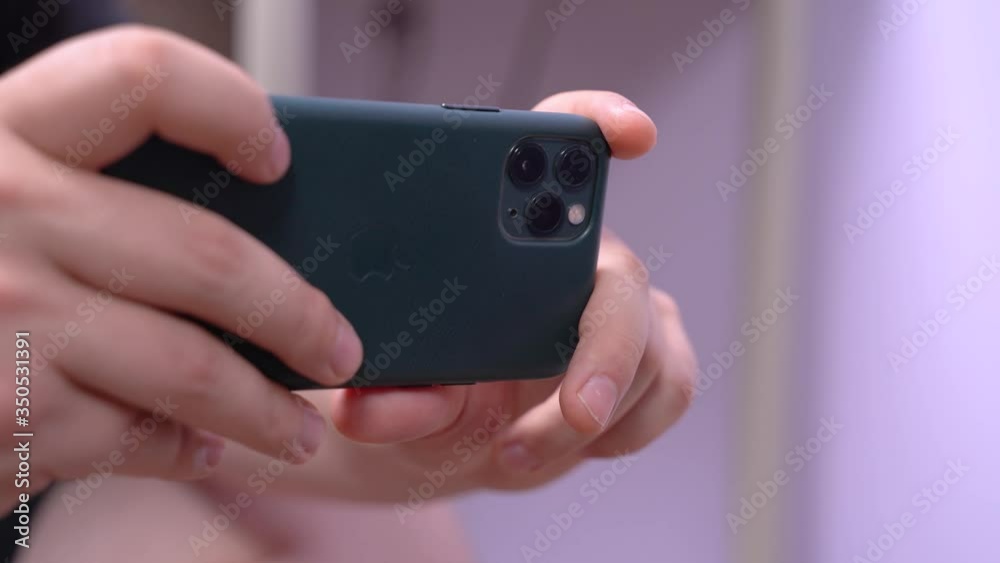 Video Stock May 01, 2020, Rostov-on-Don, Russia: Human hands holding ...