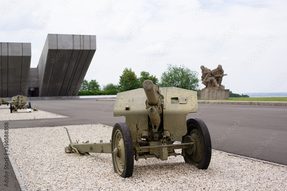 Second world war memorial, Hrabyne, Czech Republic / Czechia - old ...