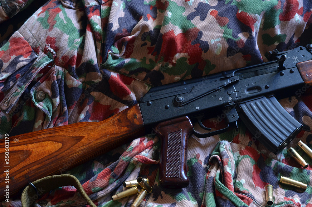 Foto de AKM (Avtomat Kalashnikova) version of Kalashnikov assault rifle ...