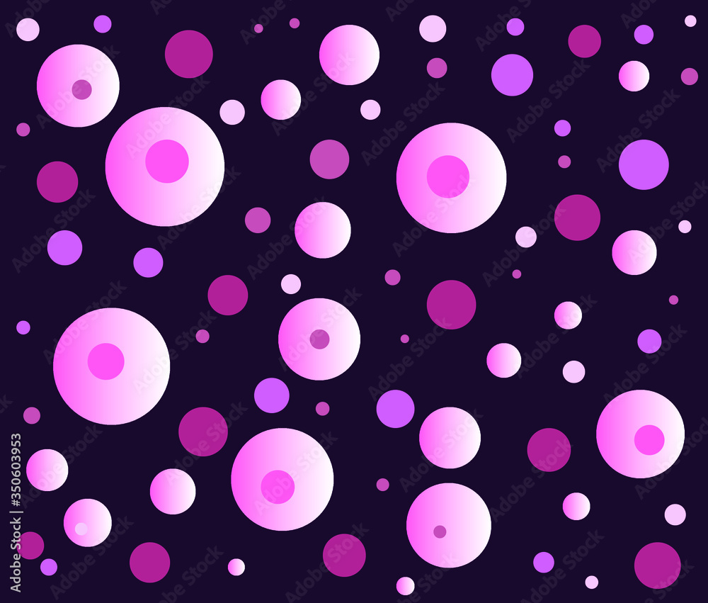 Pink background with circles in different shades of pink. Stock Vector ...