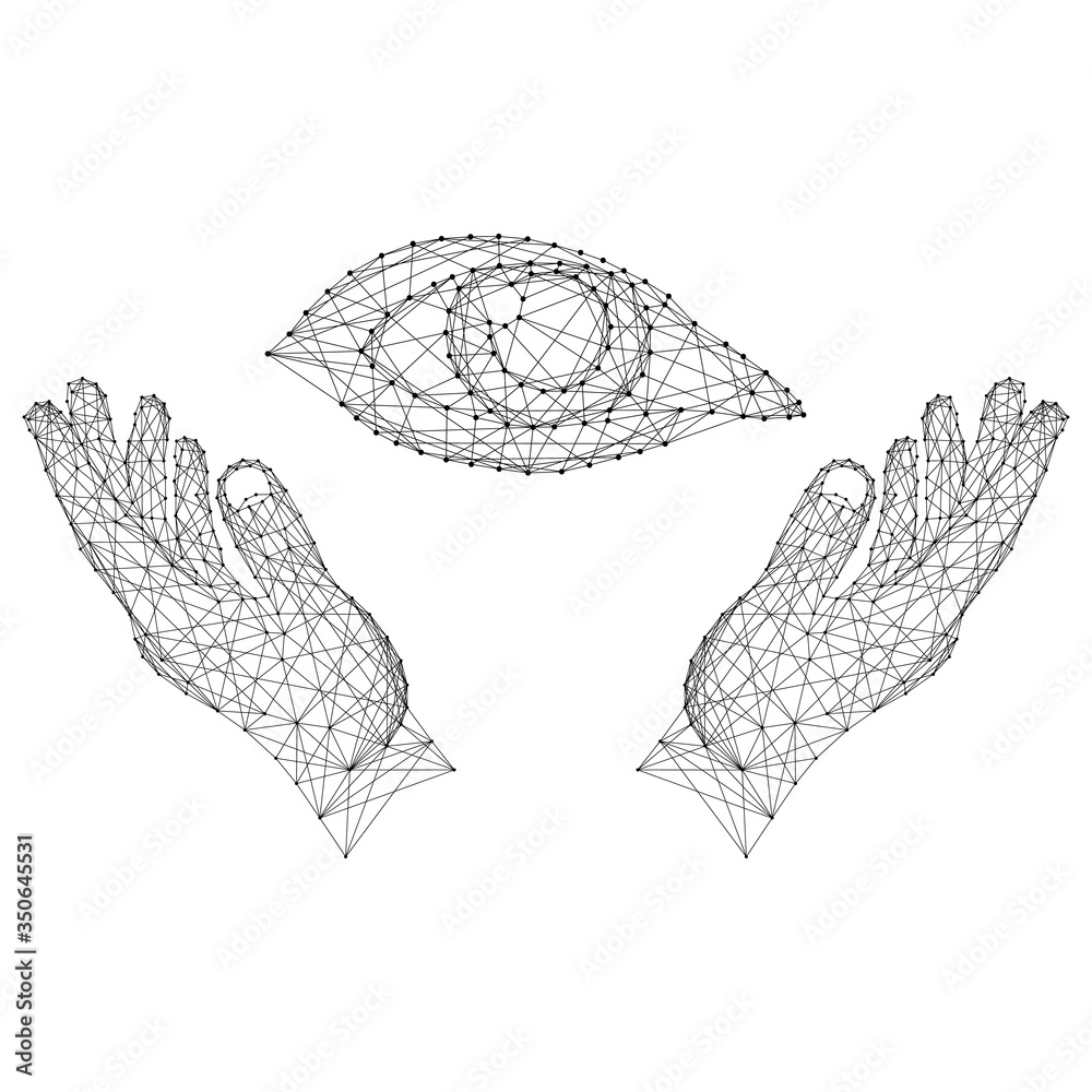 Two Human Eyes Drawing