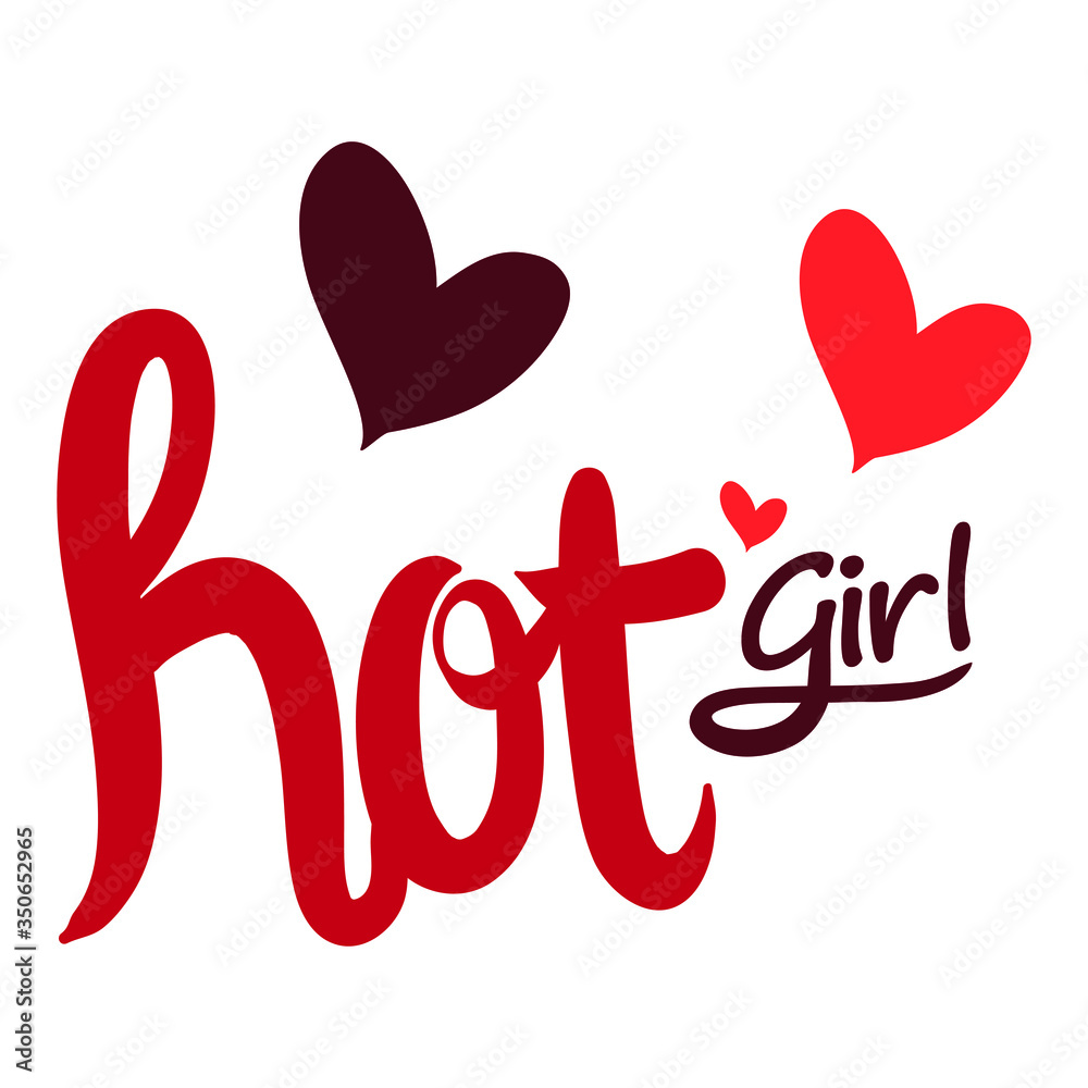 hot girl Stock Vector | Adobe Stock
