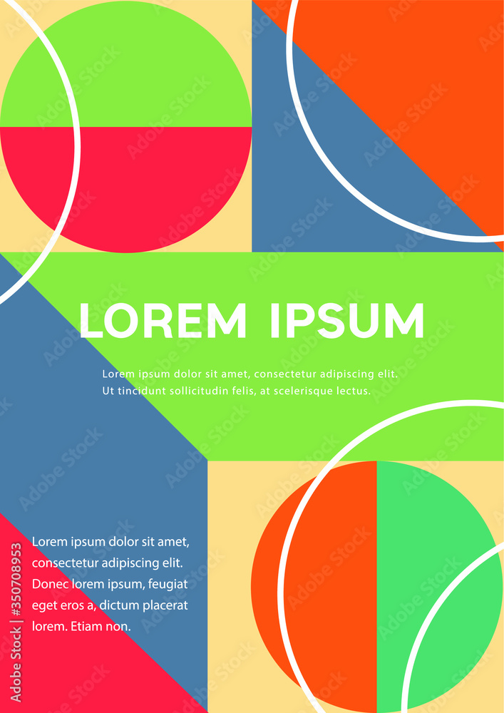 Vintage retro design vector cover. A4 vertical orientation front page ...