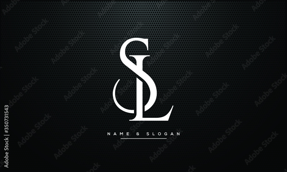 SL ,LS ,S ,L letters abstract logo monogram Stock Vector | Adobe Stock