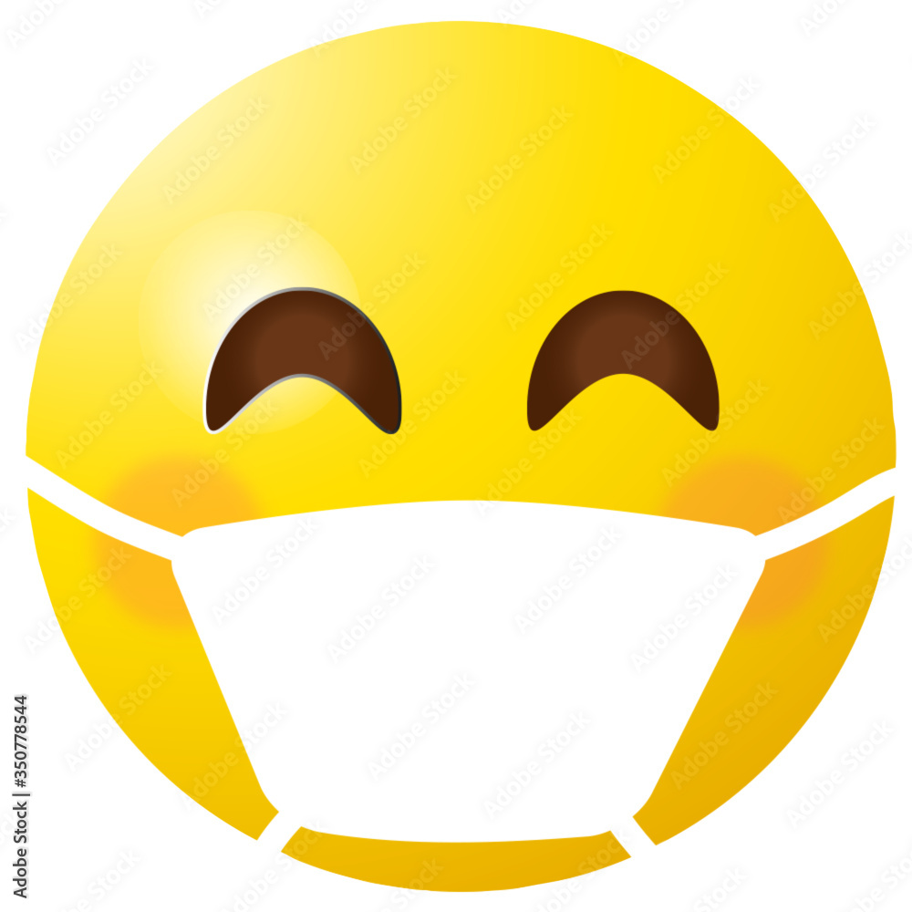 Mask Emoji Stock Vector | Adobe Stock