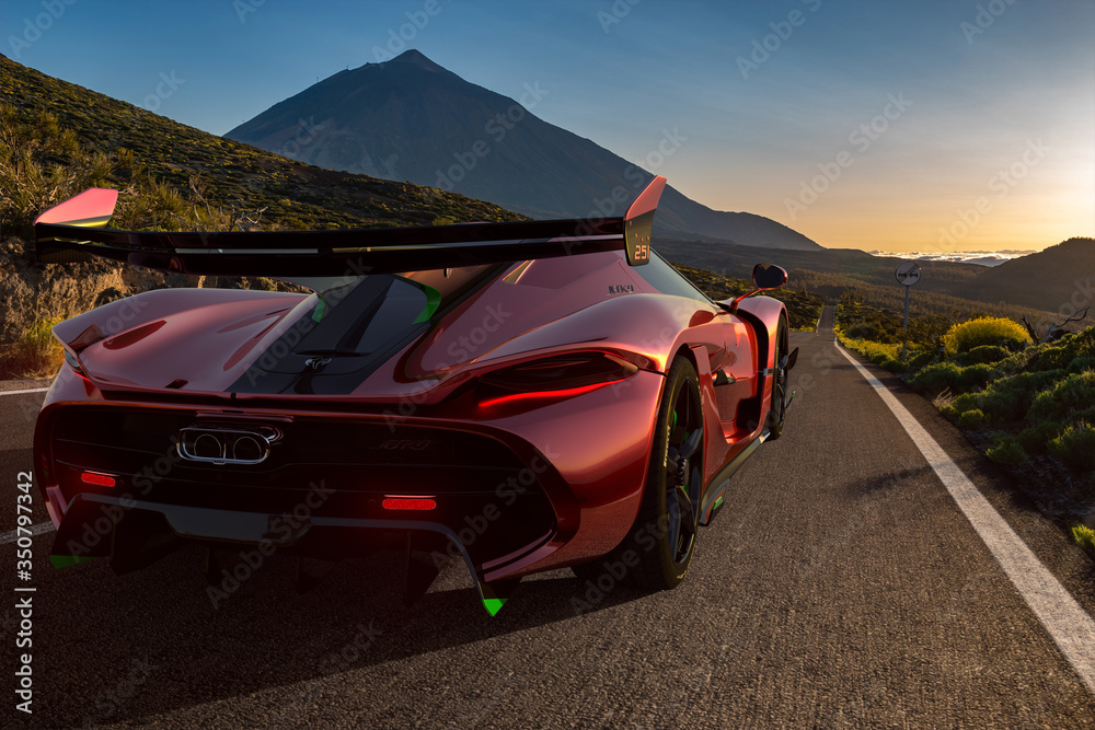 Koenigsegg Jesko, hyper car from Sweden, artistic vision, 3d ...