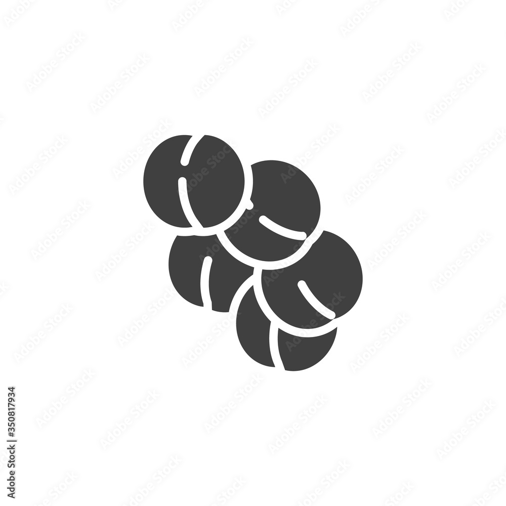 Staphylococcus aureus infection vector icon. filled flat sign for ...