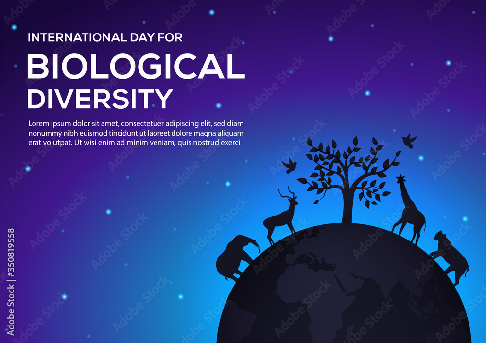 international day for biological diversity poster Stock Vector | Adobe ...