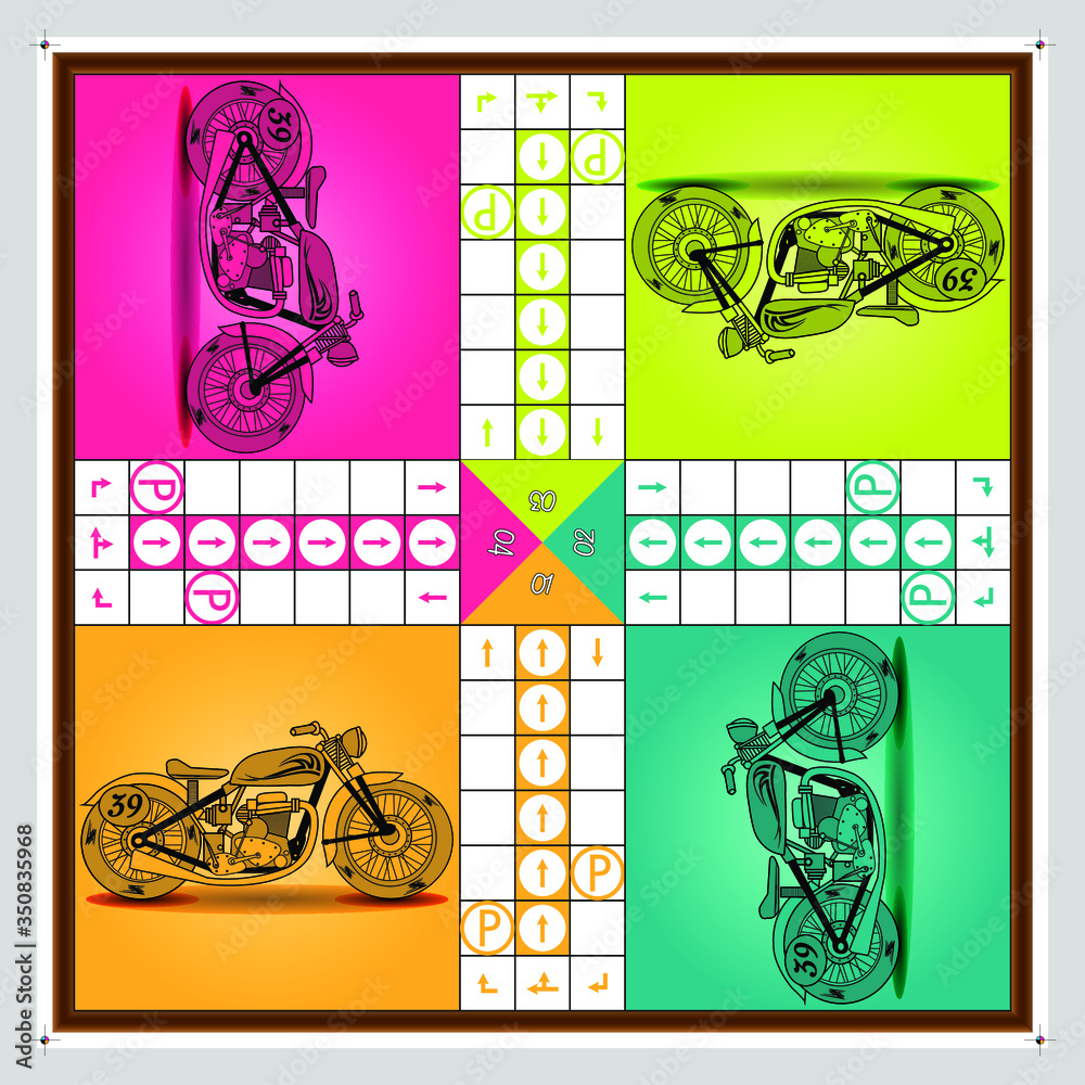 Ludo Board game - Children play game - Childhood play game vector ...