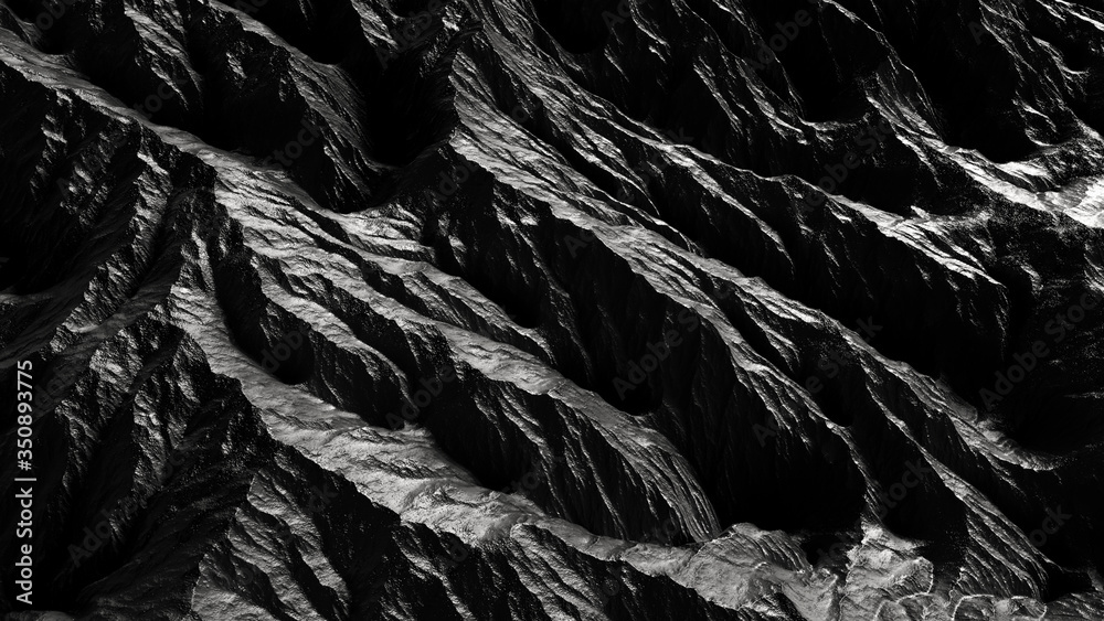 Abstract black rock texture and background, Rock texture,,3d rendering ...
