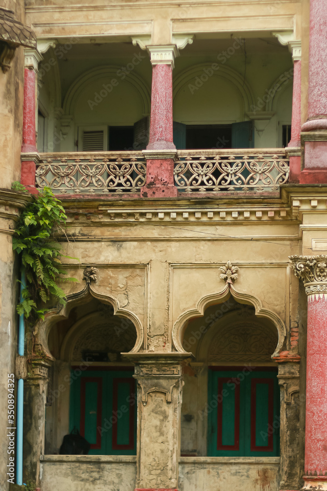 South Asian monument. Rajbari - house of the ancient indian rulers from ...