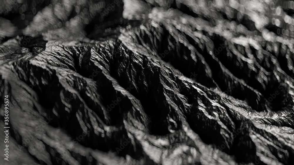 Abstract black rock texture and background, Rock texture,,3d rendering ...