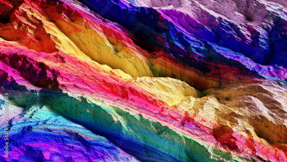 Abstract rainbow rock texture and background, Rock texture,,3d ...