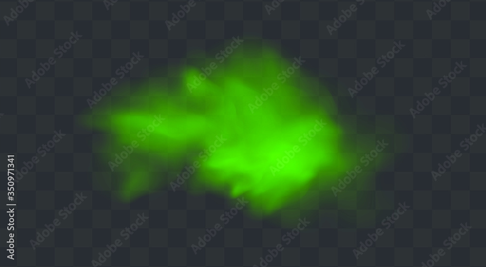 Green stink bad smell, smoke or poison gases,chemical toxic vapour ...