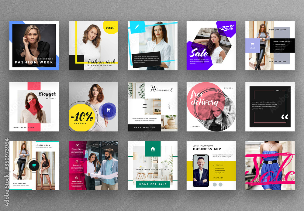 15 Social Media Story Layouts Stock Template | Adobe Stock