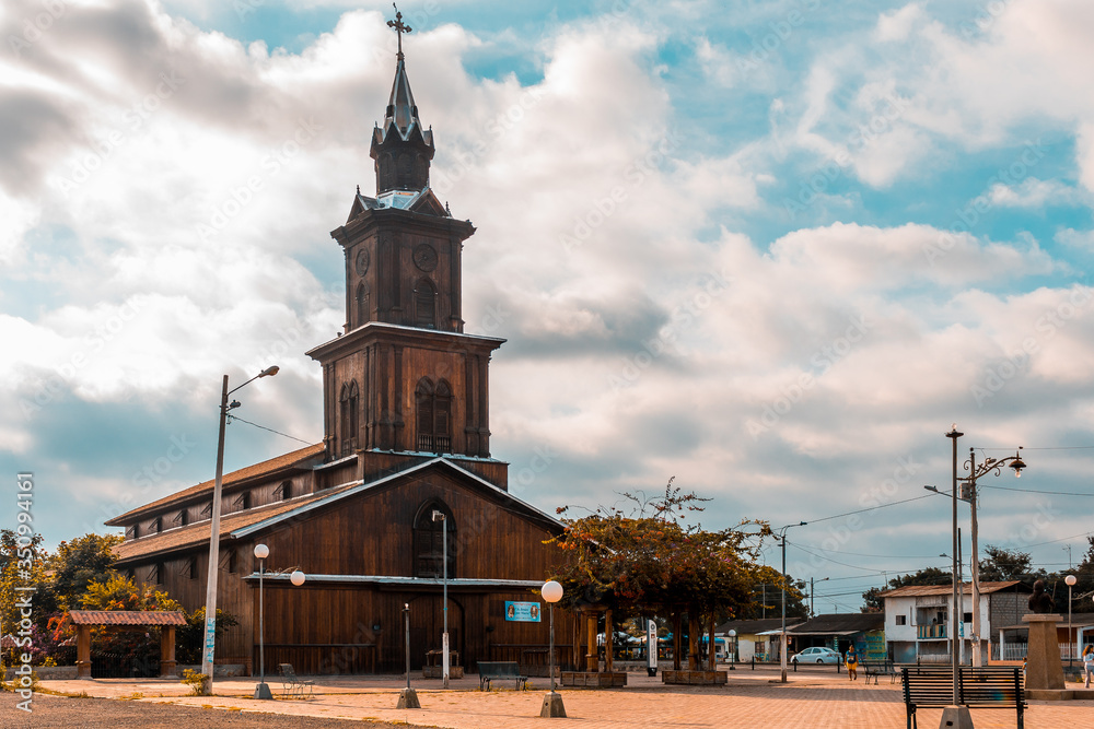 Iglesia Santa Catalina de Colonche, Santa Elena, Ecuador Stock Photo ...