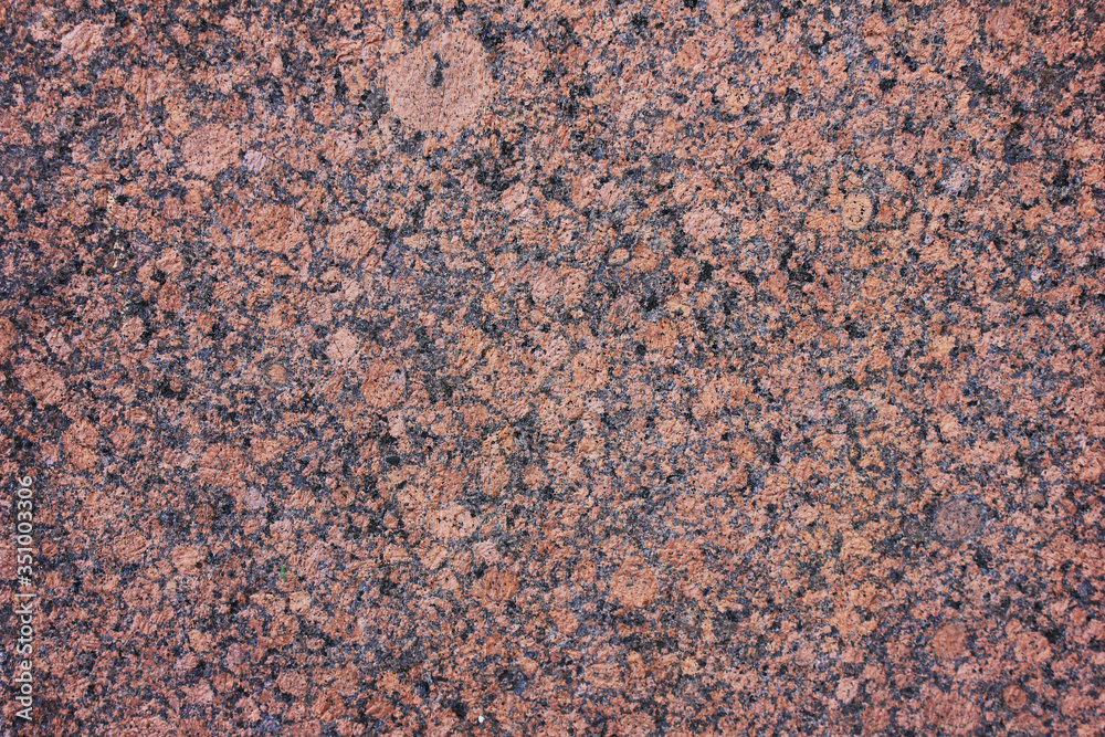 Granite stone texture background. Red granite rock pattern, empty rough ...