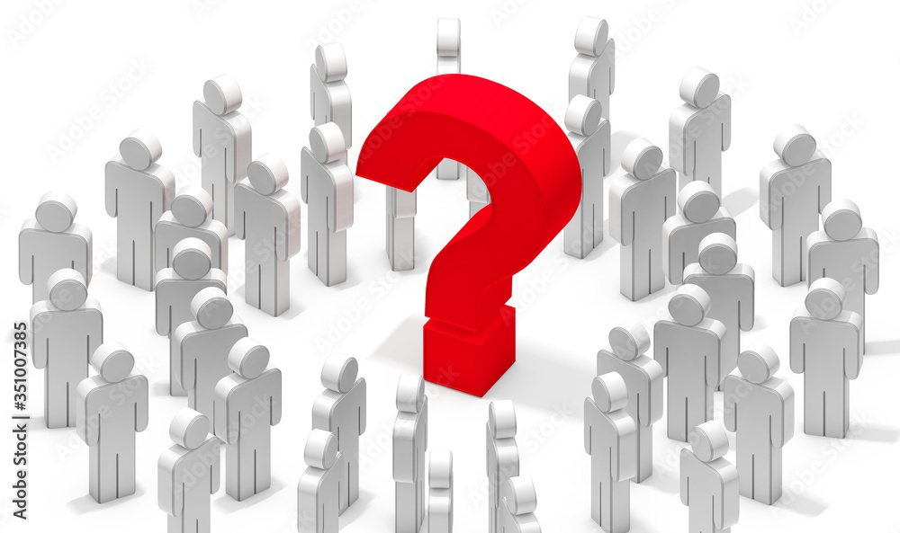 Icono de la pregunta. Signo de interrogación aislado sobre fondo blanco ...