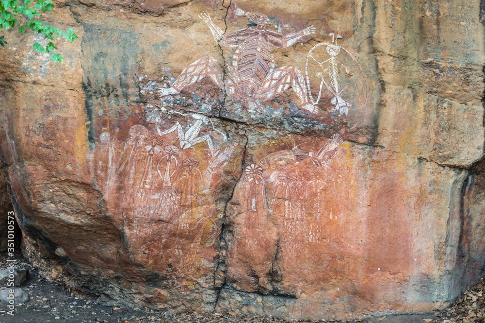 Aboriginal Rock Paintings Stock Photo | Adobe Stock