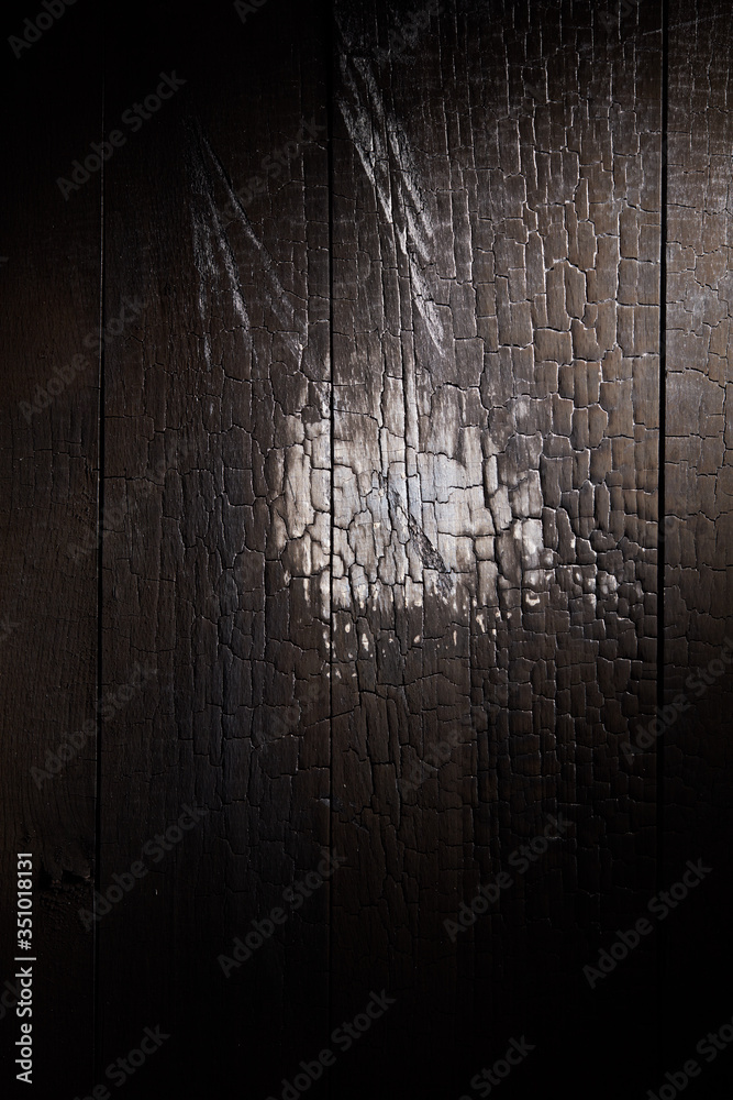 BBQ background. Burnt wooden Board texture. Burned scratched hardwood ...