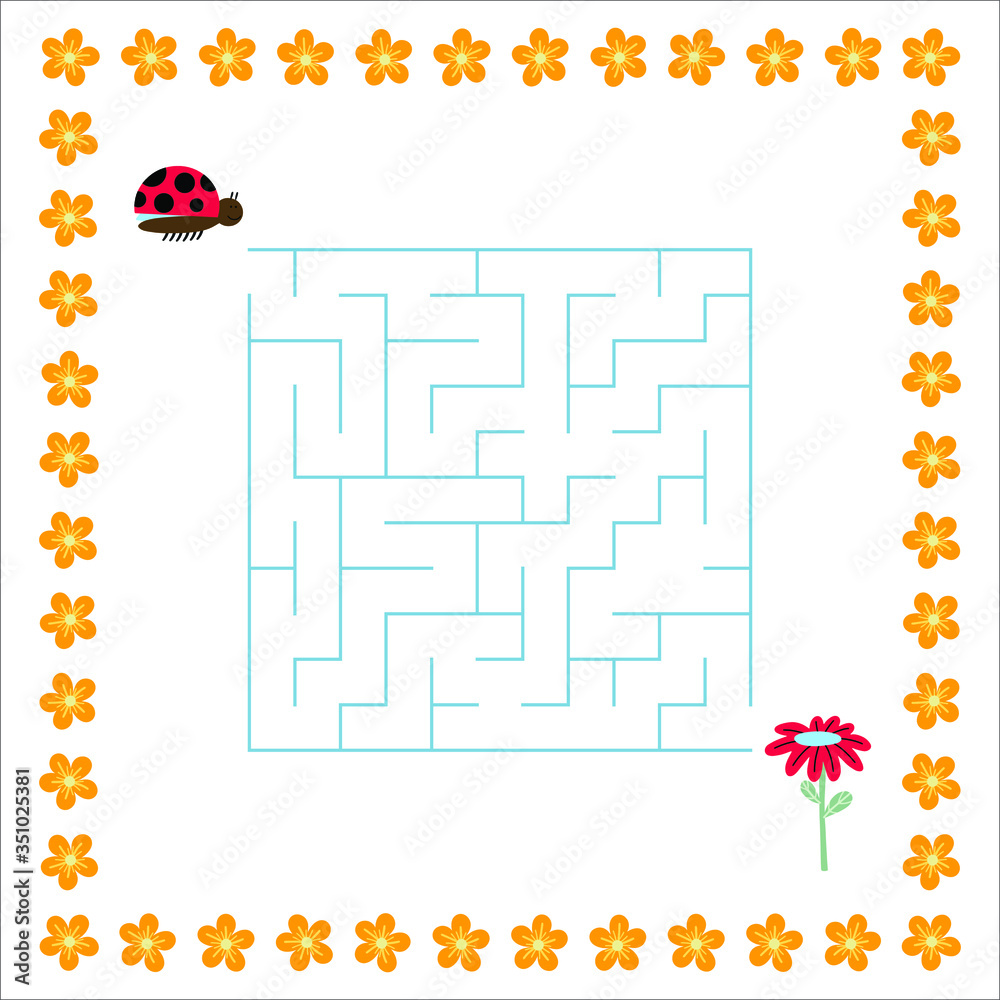 Labirynth kids task to find way Maze for children to draw the right ...
