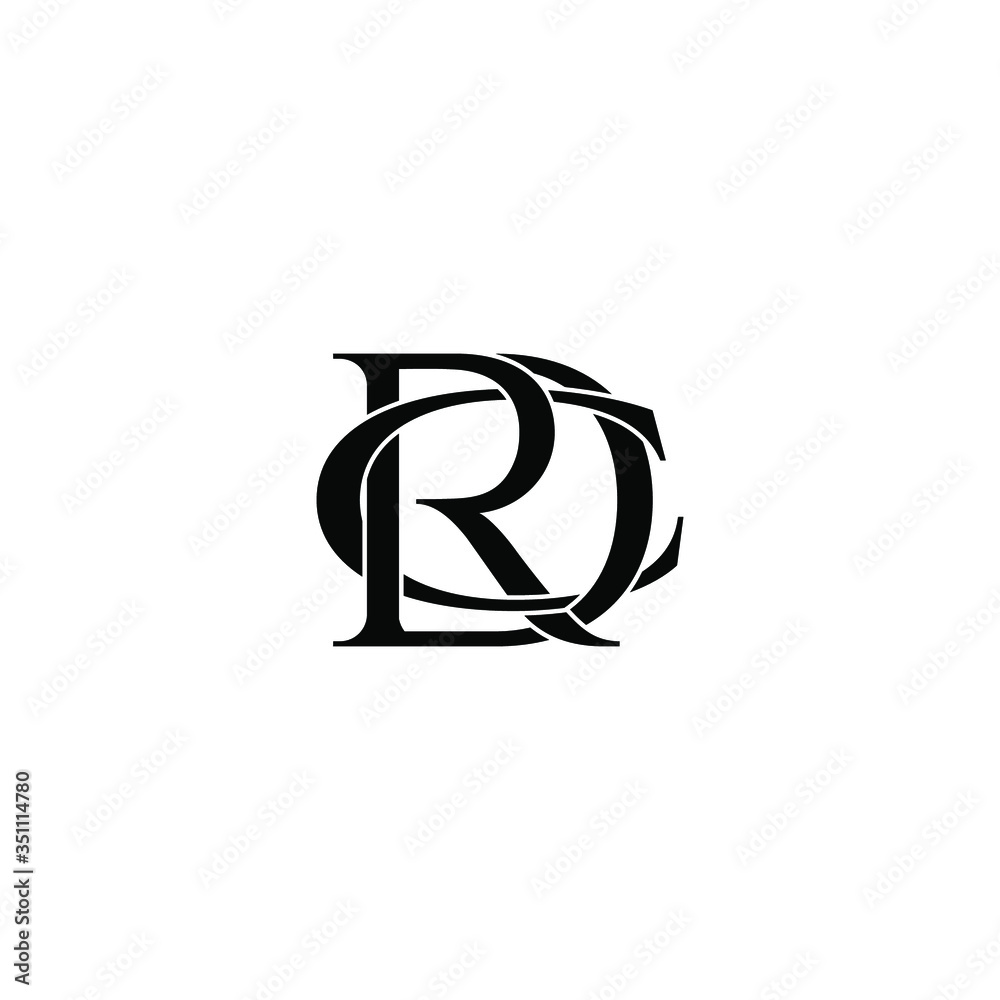 rdc letter initial monogram logo design Stock Vector | Adobe Stock