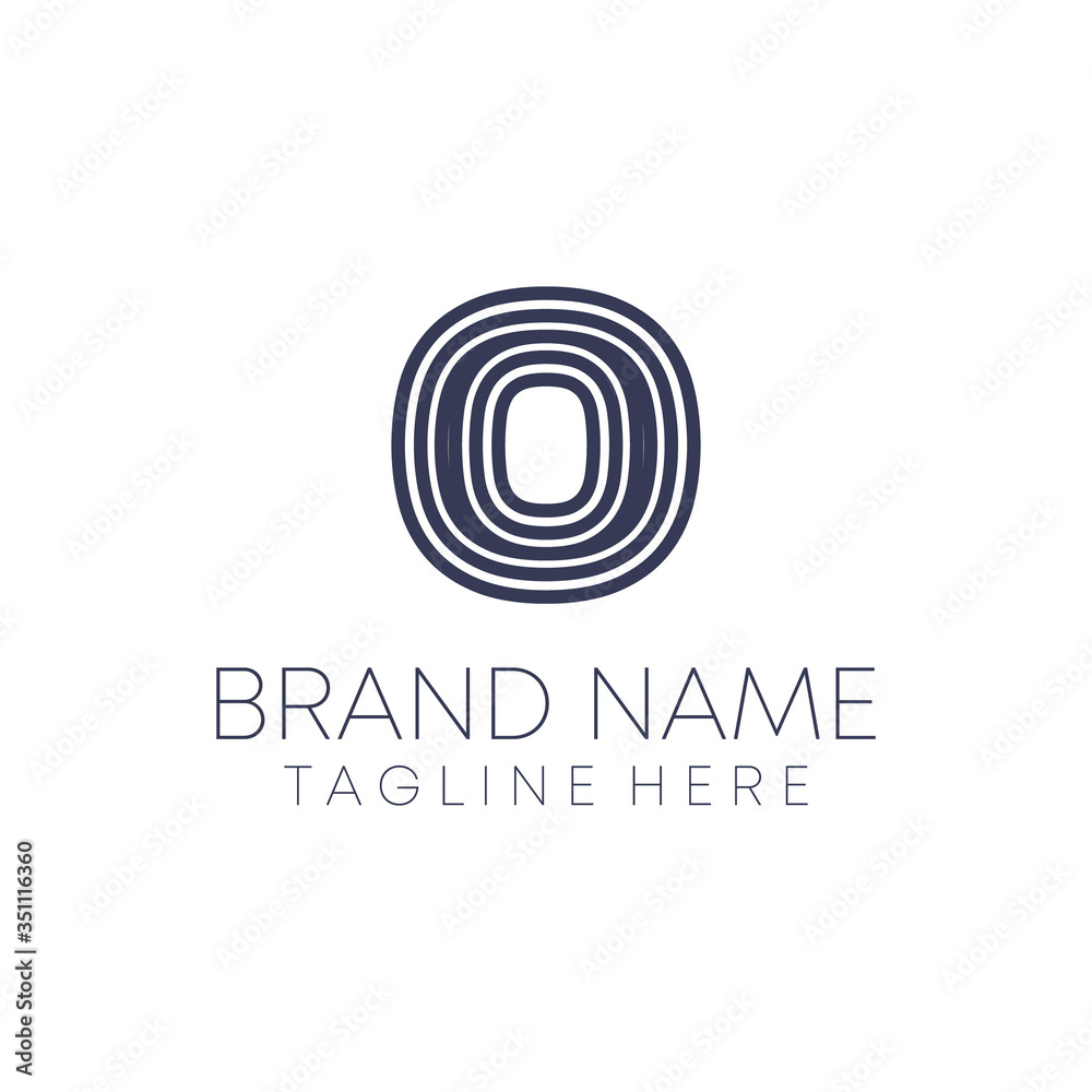 Linear o letter vector Font for Title, Header, Lettering, Logo. Stock ...