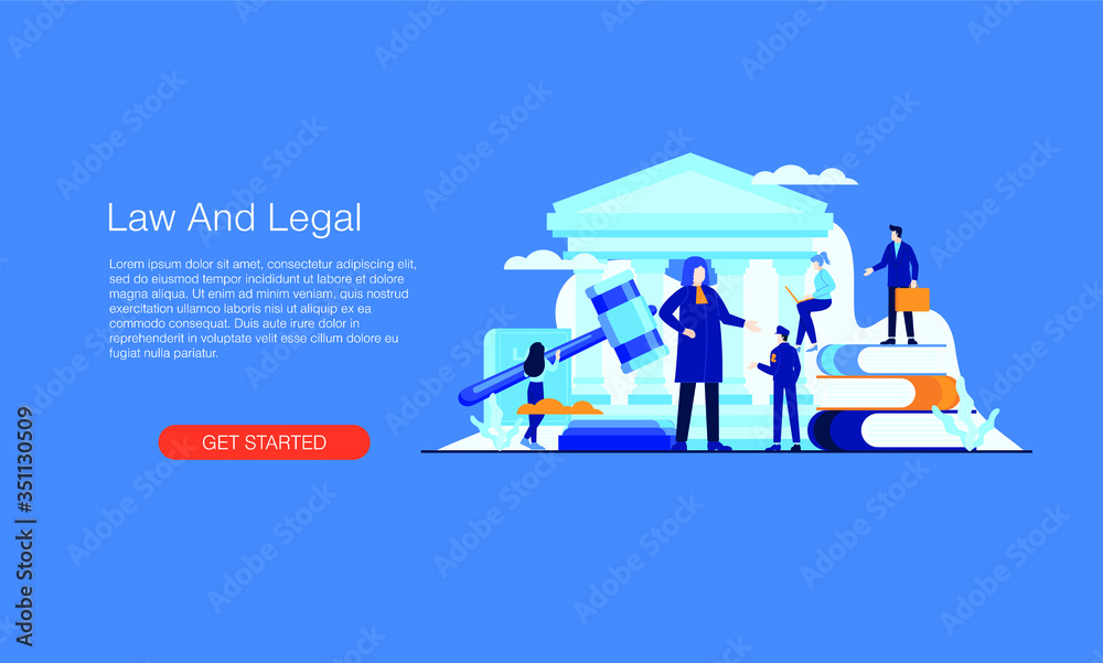 law and legal vector illustration concept template background can be ...