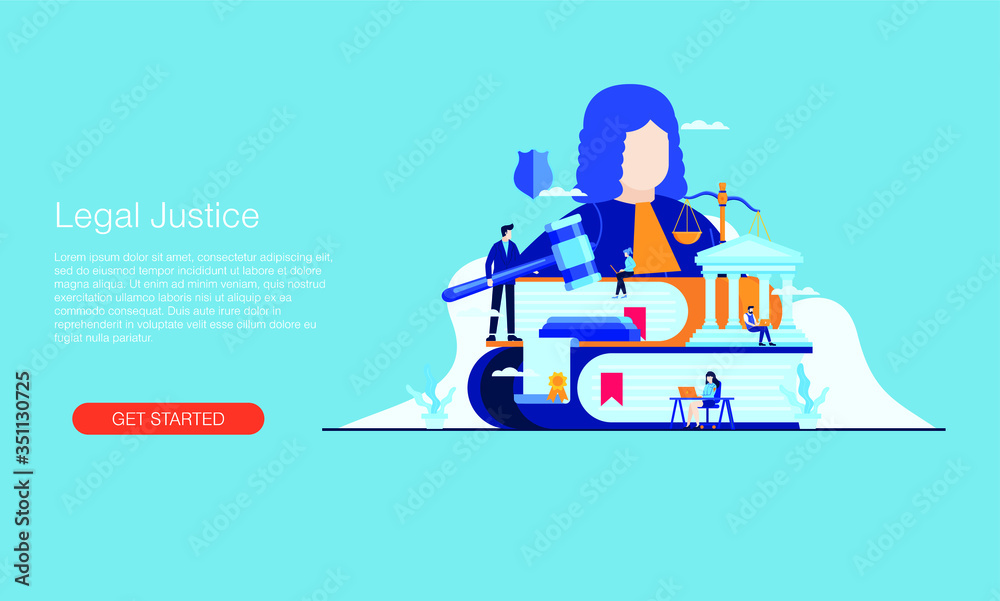 legal justice vector illustration concept template background can be ...