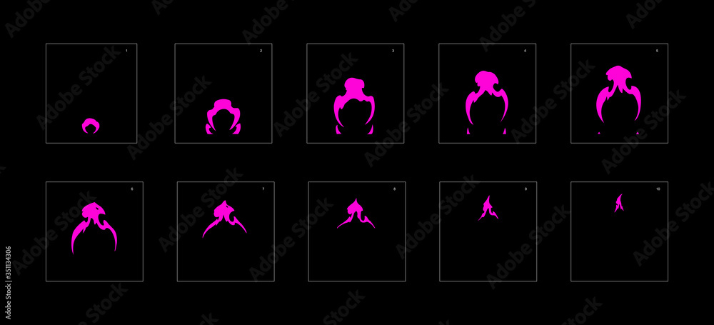 Poison explosion effect. Explosion Animation effect. Animation Sprite ...