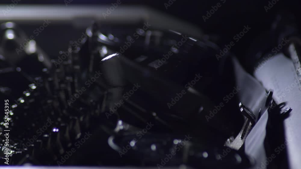 Typo Keys Hitting In A Old Manual Qwerty Typewriter Stock Video Adobe Stock
