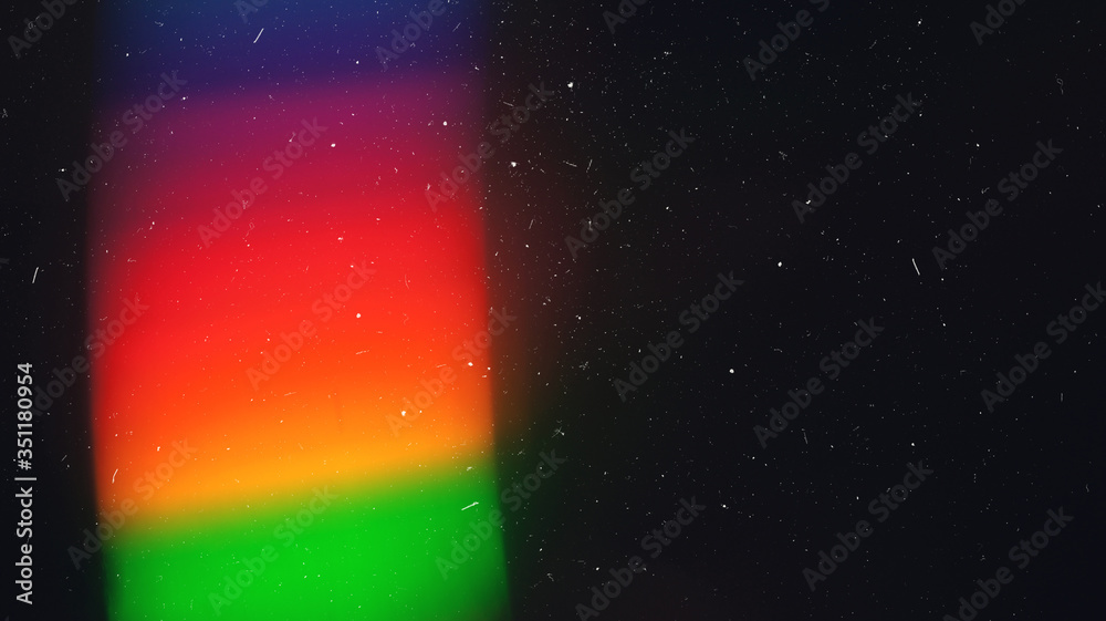 Rainbow Lens Optical Flare Film Dust Overlay Effect Vintage Abstract ...