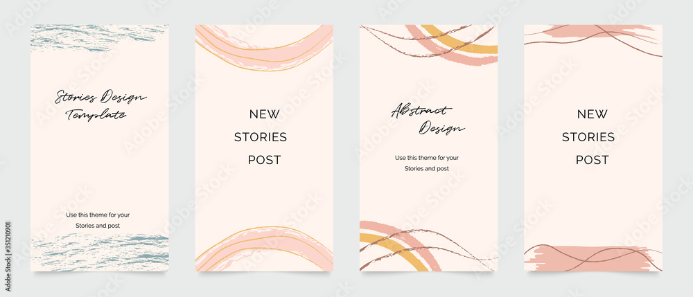 Design backgrounds for social media post and stories. Photo frame ...