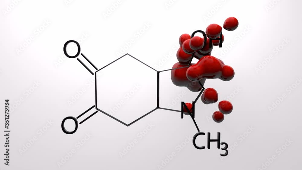 Structural formula of Adrenochrome. Adrenochrome is a chemical compound ...