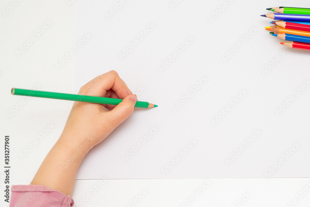 Left Hand Drawing With A Pencil