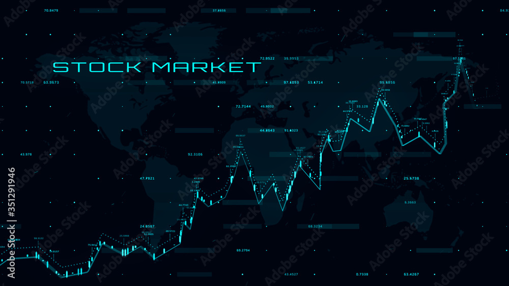 Stock Market Graph Titles Stock Template | Adobe Stock