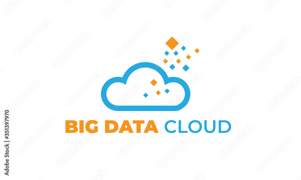 data cloud with modern concept, data, and the cloud can also be used ...
