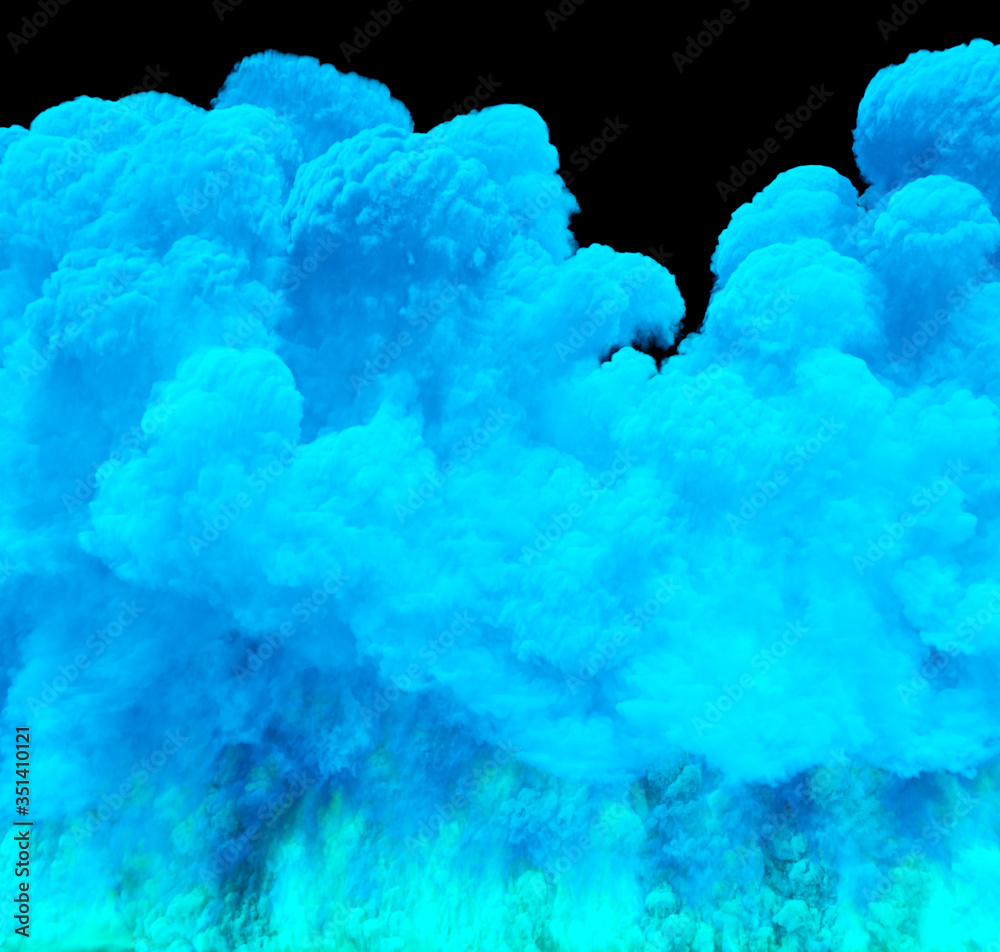 Colorful clouds, smoke effect flowing with turbulences and speed. Cloud ...