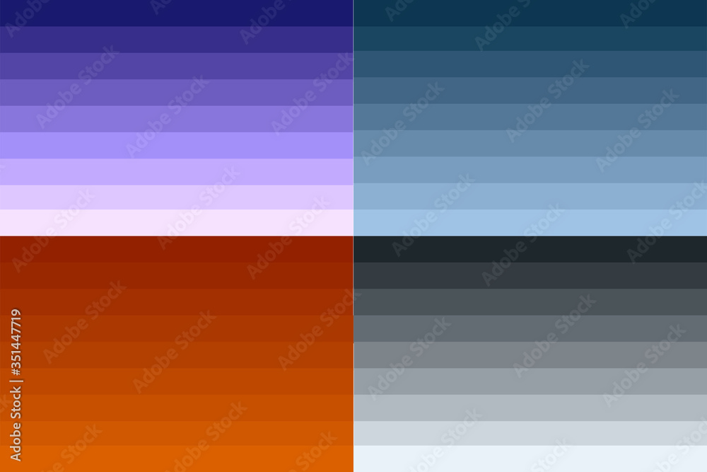 Phantom blue color palettes.Blue shade .Color volume.Color fade. Stock ...