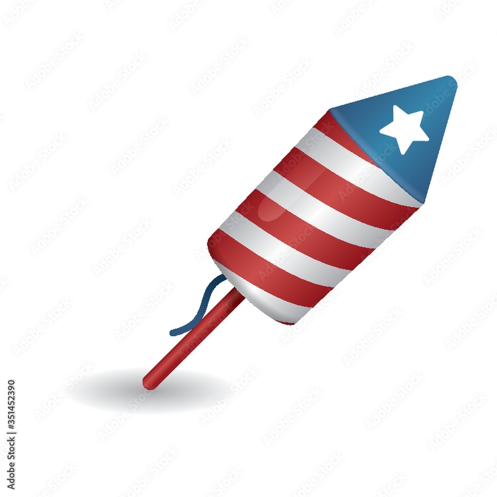 rocket firecracker Stock Vector | Adobe Stock