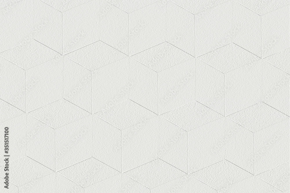 3D white paper craft cubic patterned background Stock Photo | Adobe Stock