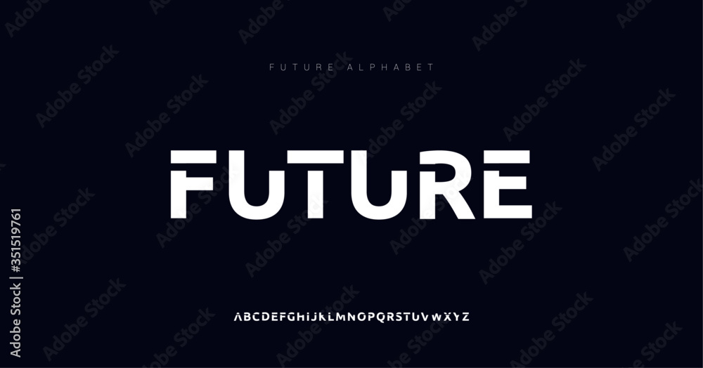 Future alphabet fonts. Typography modern creative font. vector ...