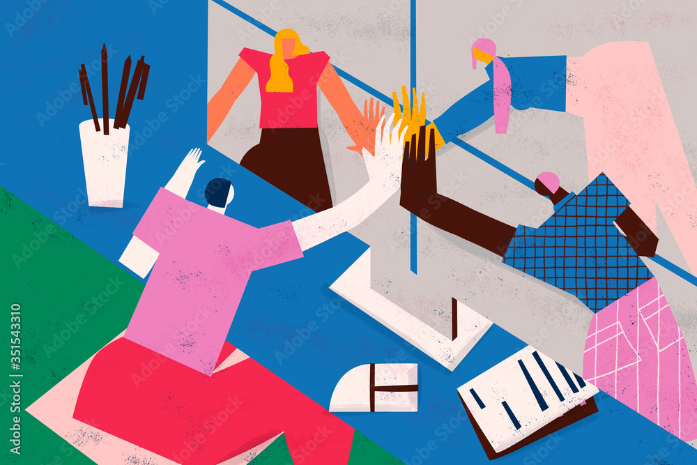 Telecommuting: team camaraderie and keep in touch concepts. A remote ...