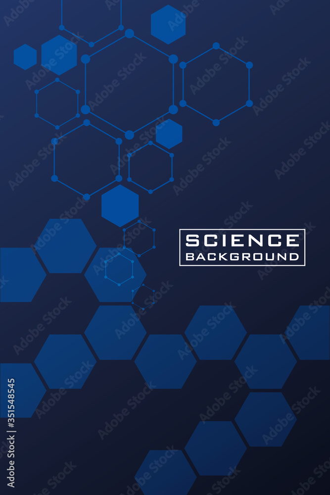 dark blue science background with lines structures Stock Vector | Adobe ...