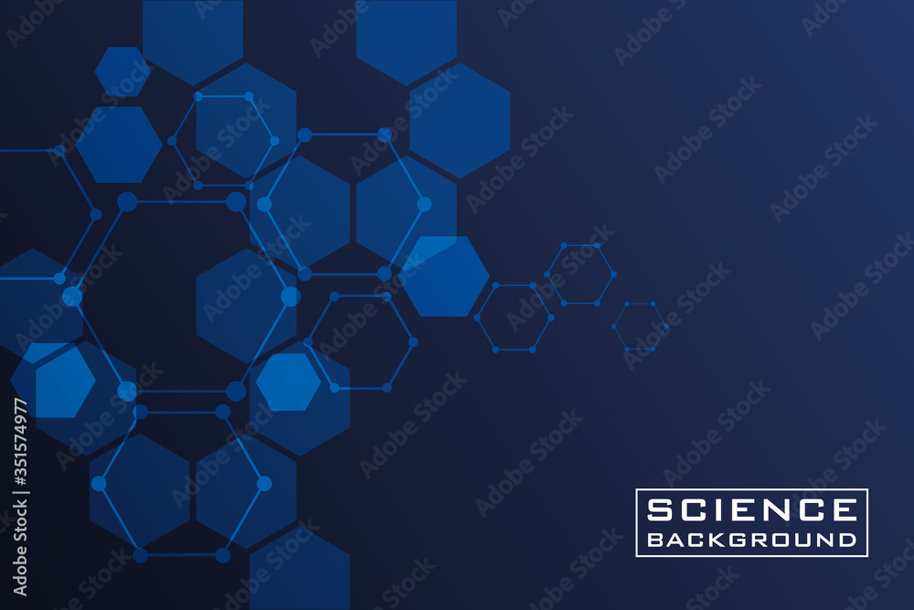 dark blue science background with lines structures Stock Vector | Adobe ...